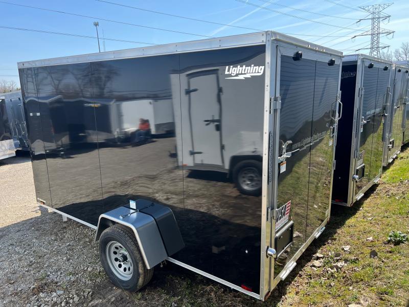 6x12 FOREST RIVER LIGHTNING ALL ALUMINUM ENCLOSED TRAILER WITH RAMP ...
