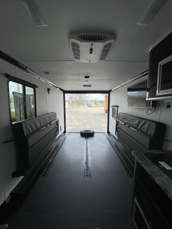 Toy Hauler w/ Living Quarters:8.5 X 24 STEALTH NOMAD 12K Enclosed Car ...