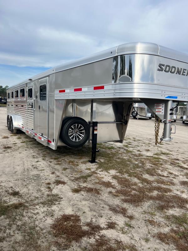 2024 Sooner Trailers SOONER PREMIER HORSE TRAILER Stock / Stock Combo ...