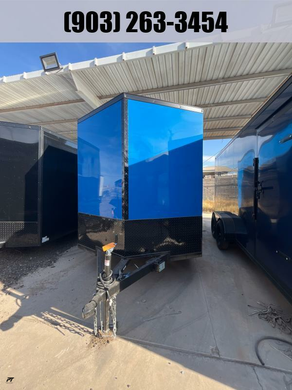 2024 Sawyer Trailers 7x16 True Blue with Black Trim Enclosed Trailer ...