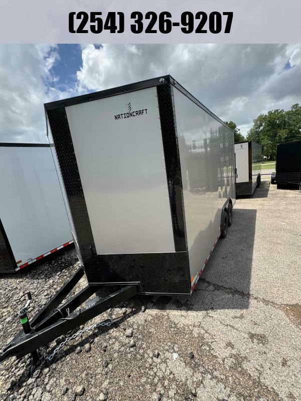 2024 NationCraft Trailers 8.5X16TA2 Silver Frost with 7' 6" Interior ...