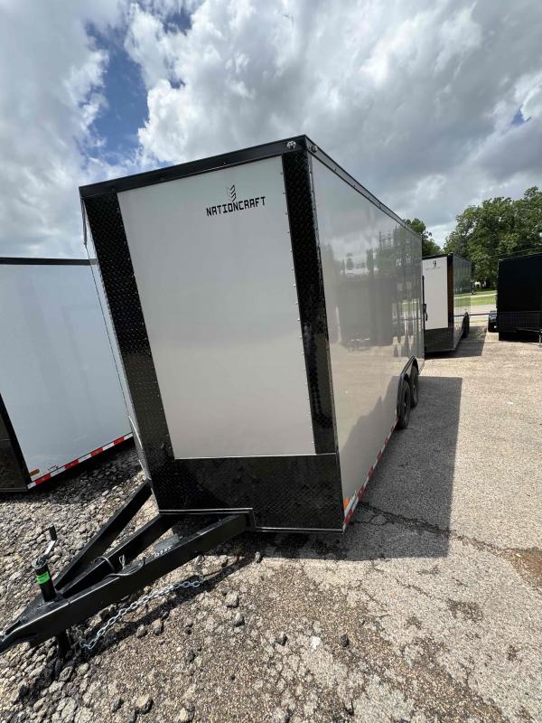 2024 NationCraft Trailers 8.5X16TA2 Silver Frost with 7' 6" Interior ...