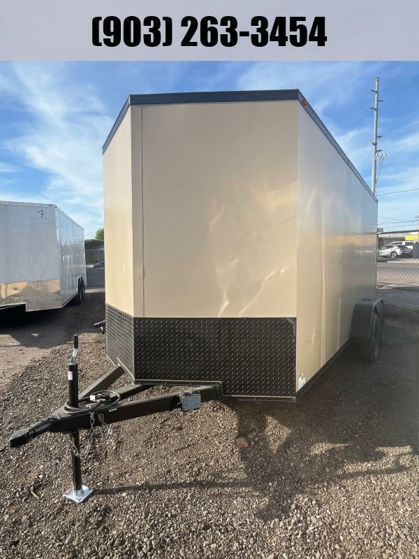 2024 Sawyer Trailers 7x16 Desert Sand Enclosed Trailer Cargo / Enclosed ...