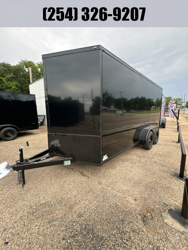 2024 Sawyer Trailers 7x16 Midnight Edition Enclosed Trailer Cargo ...