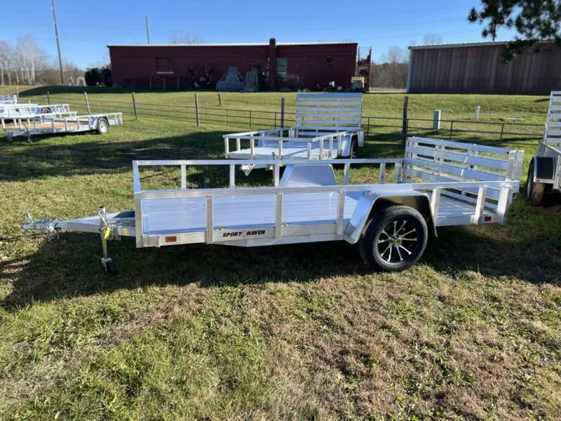 2026 Sport Haven 6x12 All Aluminum Utility Trailer with Bifold Ramp ...