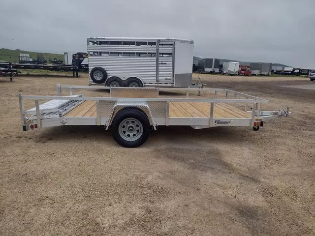 2024 Chilton 7 x 14 Aluminum Utility Trailer with Beavertail and Bi-Fold Ramp in Ettrick, WI ...