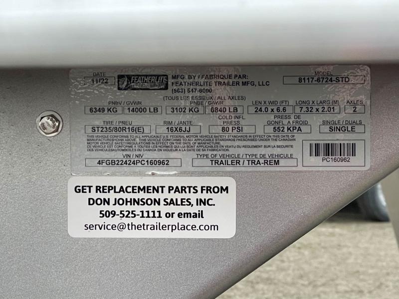 2023 Featherlite 8117 in Walla Walla, WA | Trailer Trader