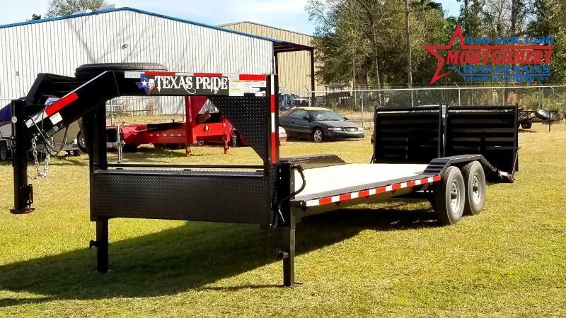 2021 Texas Pride Trailers 24 Gooseneck Lowboy Equipment Trailer in ...