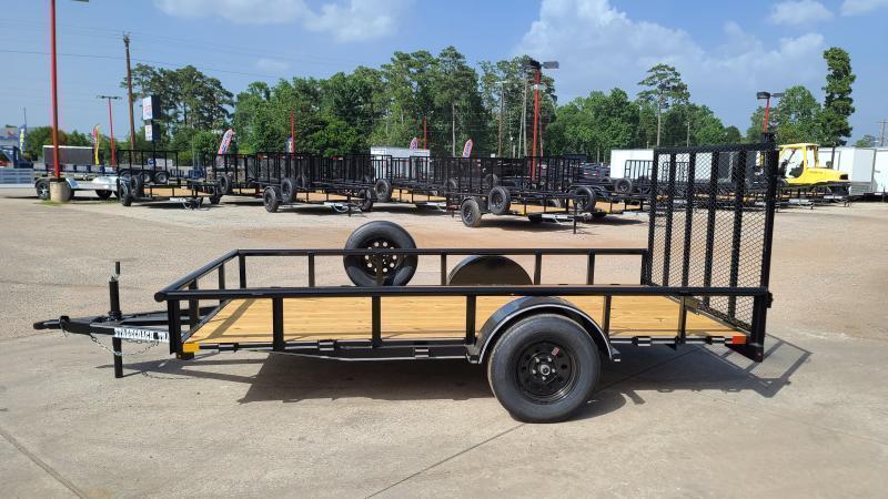 DAVIDSON 6 X 12 SINGLE AXLE PIPETOP TRAILER WITH A 4 FOOT RAMP GATE ...