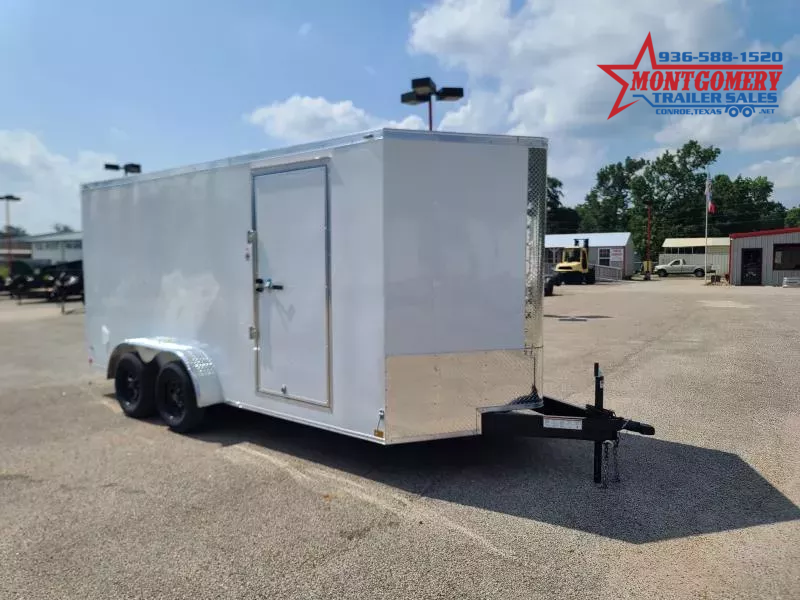 ON SALE NOW Stallion Manufacturing 7x16 ENCLOSED CARGO TRAILER WITH A ...