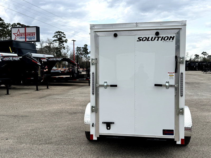 Stallion Manufacturing 5 x 8 SINGLE AXLE ENCLOSED TRAILER WITH RAMP ...