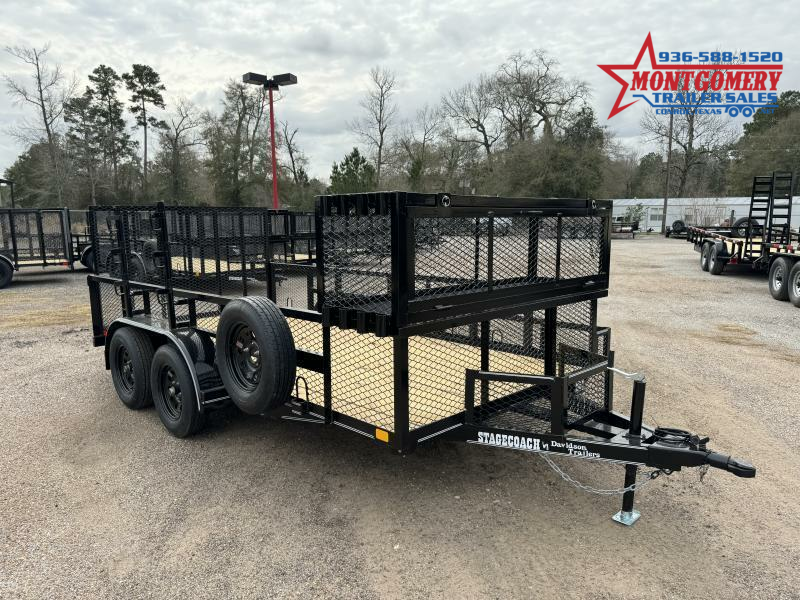 ONE SALE NOW Davidson 14 FOOT TANDEM AXLE LANDSCAPE TRAILER WITH 2 FOOT ...