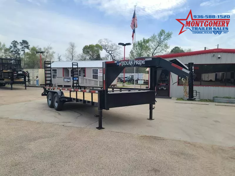 Texas Pride Trailers 24 Gooseneck Lowboy Equipment Trailer - Conroe ...