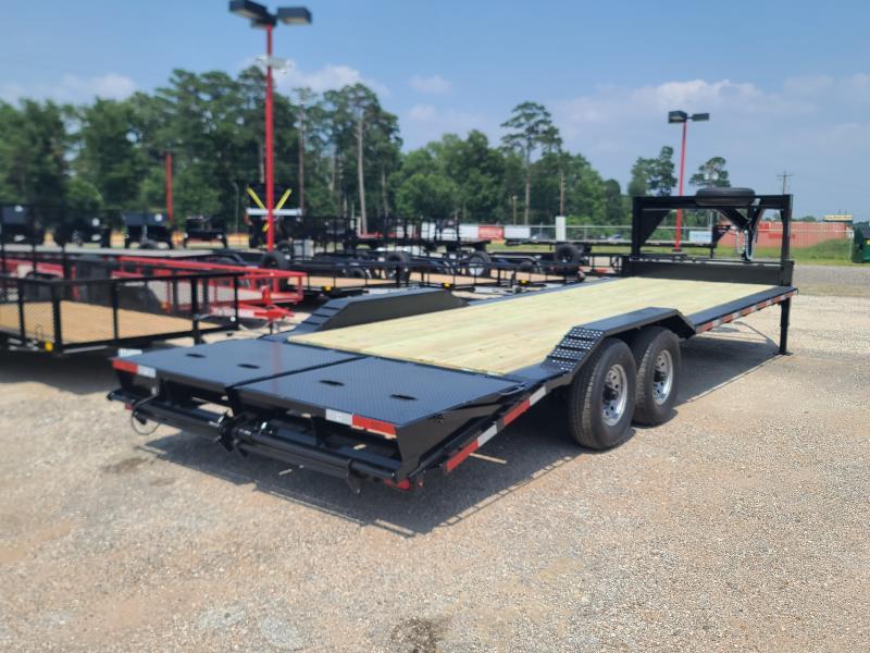 TEXAS PRIDE 24 GOOSENECK LOWBOY EQUIPMENT TRAILER WITH A 16,000 GVWR ...