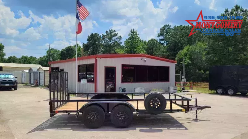 DAVIDSON 77 X 12 TANDEM AXLE PIPETOP WITH A 4 RAMP GATE WITH SPRING ...