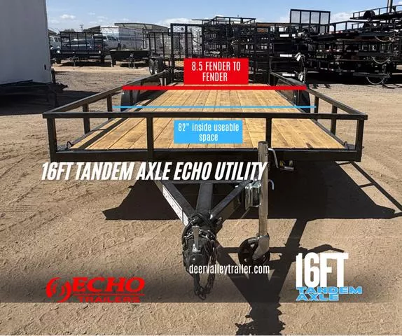 2026 Echo Trailer 8.5X16 ECHO UTILITY TRAILER WITH GATE MODEL EA-16-15T in Phoenix, AZ | Trailer ...
