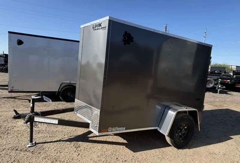 2026 LOOK Trailers 5X8 STDLX CHARCOAL ENCLOSED CARGO TRAILER MODEL K ...