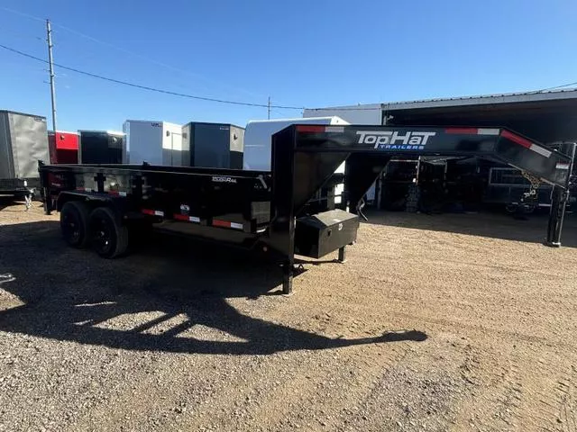 2025 Top Hat GOOSE NECK - DUMP TRAILER 8.5X16 - 14K - SCISSOR LIFT in ...