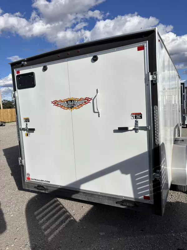 2025 H and H Trailer 7x16 HH Series Flat Top V-Nose Enclosed Cargo ...
