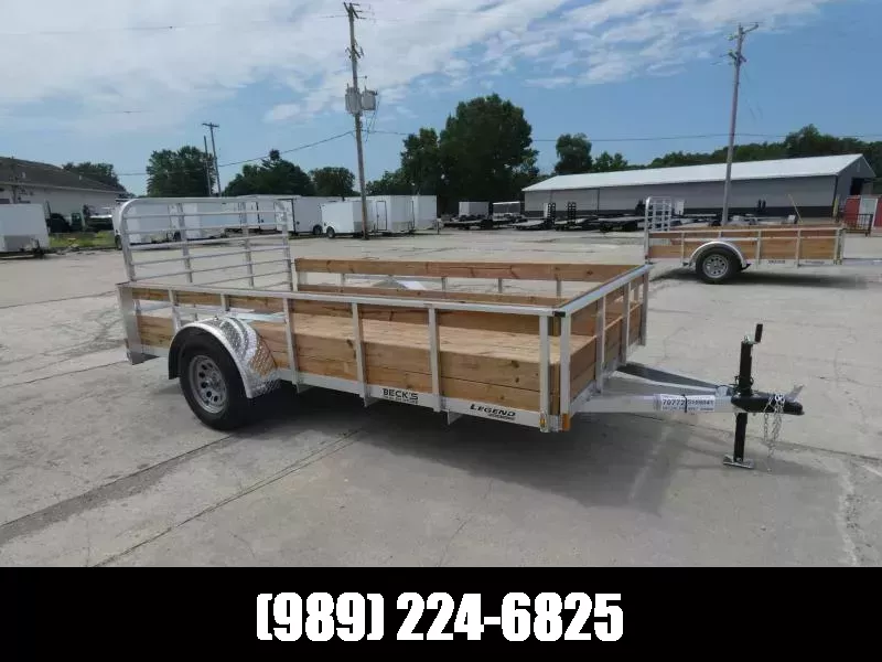 New Legend 6' x 12' Aluminum Utility Trailer For Sale - Triple Tube Tongue - $0 Down Financing ...