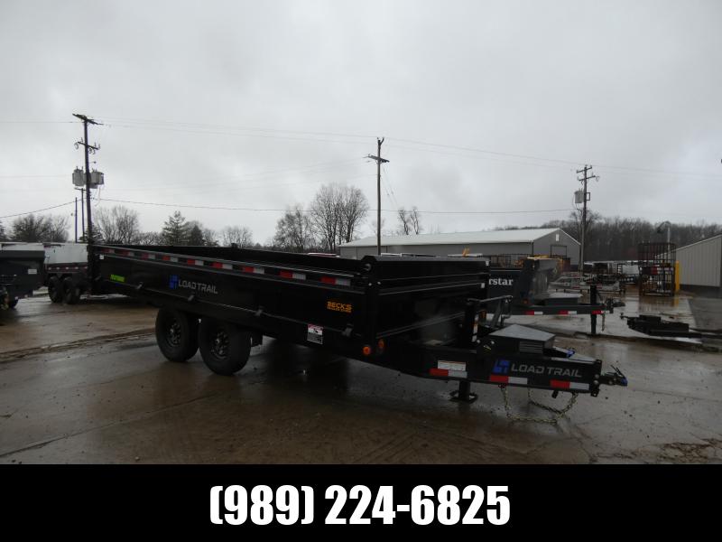 96" X 16' Load Trail Tandem Axel Pintle Hook Deck-Over Dump Trailer ...
