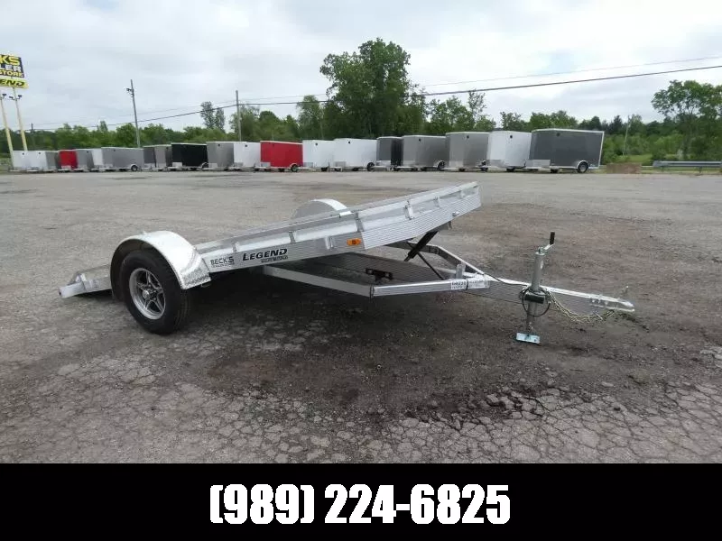 New Legend Open 7' x 12' Aluminum Utility Tilt - No Ramps - Perfect for ...
