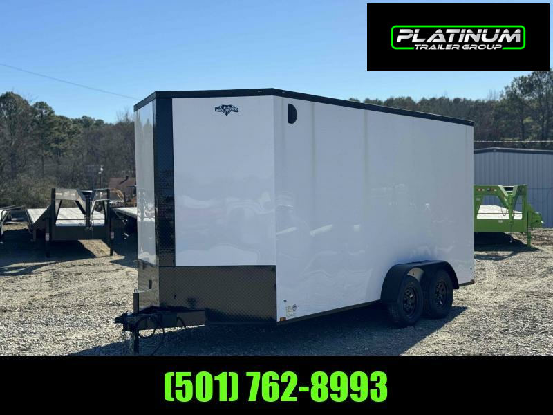 2024 Diamond 7X16 Enclosed Cargo Trailer Blackout 7K LB GVWR in Hot ...