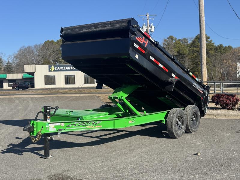 2025 Horizon Trailers 83x14 HIGH SIDE LZ7 14k GVWR Dump Trailer in Hot ...
