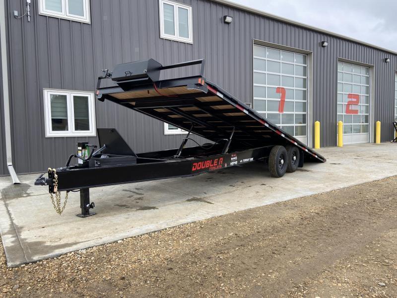 2024 Double A Pro Series High-Boy Full Tilt Flatdeck Deckover Trailer - 8.5' x 24' (14000GVW) in ...