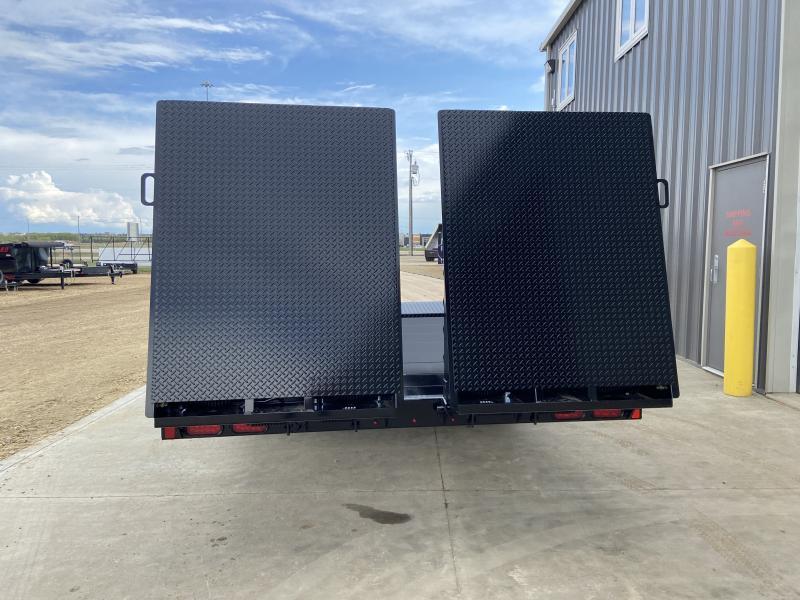 2023 Double A Trailers Heavy Duty Highboy Deckover Flatbed Pintle Tag ...