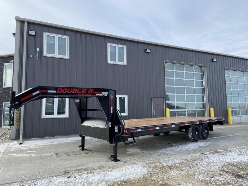 2024 Double A Trailers Gooseneck High Boy Flatdeck Deckover Trailer - 8 ...