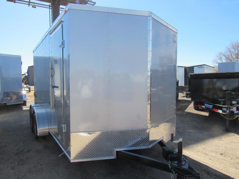 2023 Wells Cargo 7 X 14' V-Nose Tandem Axle Enclosed Trailer Cargo ...