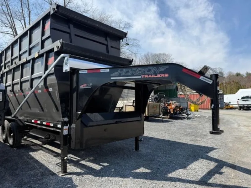 2026 Horizon Trailer RDZ 15.7K GN Hoist 16' W/ Auto Tarp Kit, Two 22 Ya ...