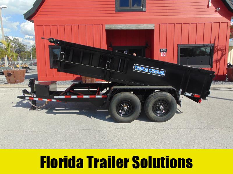 New Triple Crown Trailers 6X12 HD Low Side 12K Dual Ram Dump Trailer in ...