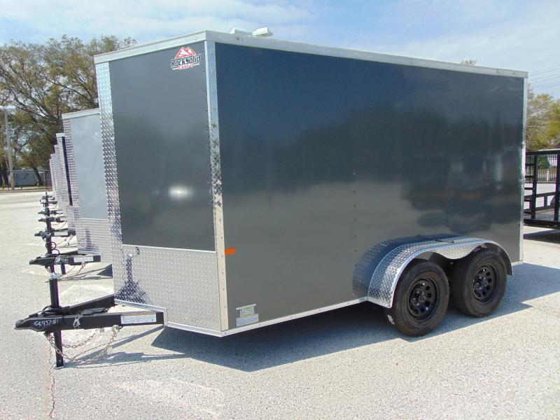 New Rock Solid Cargo 6X12 Tandem Axle Enclosed Cargo Trailer w/.080 ...
