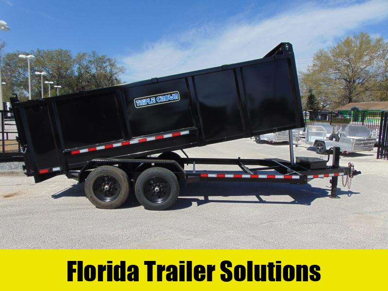 New 2025 Triple Crown Trailers 7X16 XD 16K Telescopic Dump Trailer w/4 ...