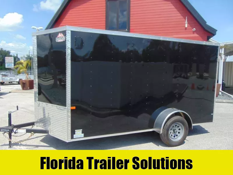 New Rock Solid Cargo 6X12 Single Axle Enclosed Cargo Trailer w/.080 ...