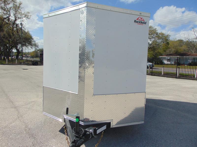 New Rock Solid Cargo 7X12 Tandem Axle 7K Enclosed Cargo Trailer w ...