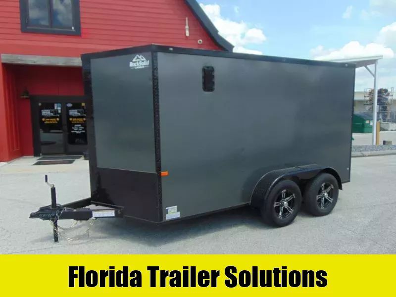 New Rock Solid Cargo 6X12 Tandem Axle Enclosed Cargo Trailer w/.080 ...