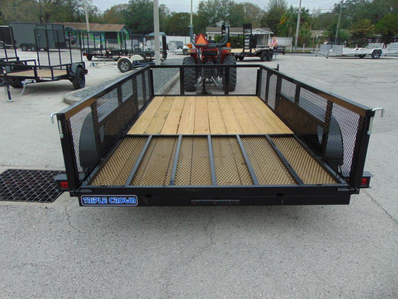 New Triple Crown Trailers 6 X 12 Tandem Axle Utility Trailer w/2' Mesh ...