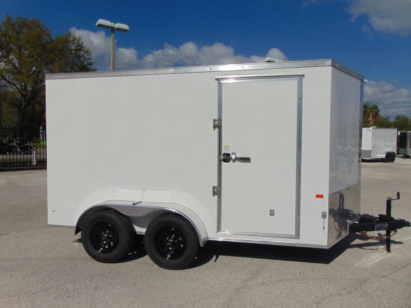 New Rock Solid Cargo 7X12 Tandem Axle 7K Enclosed Cargo Trailer w ...