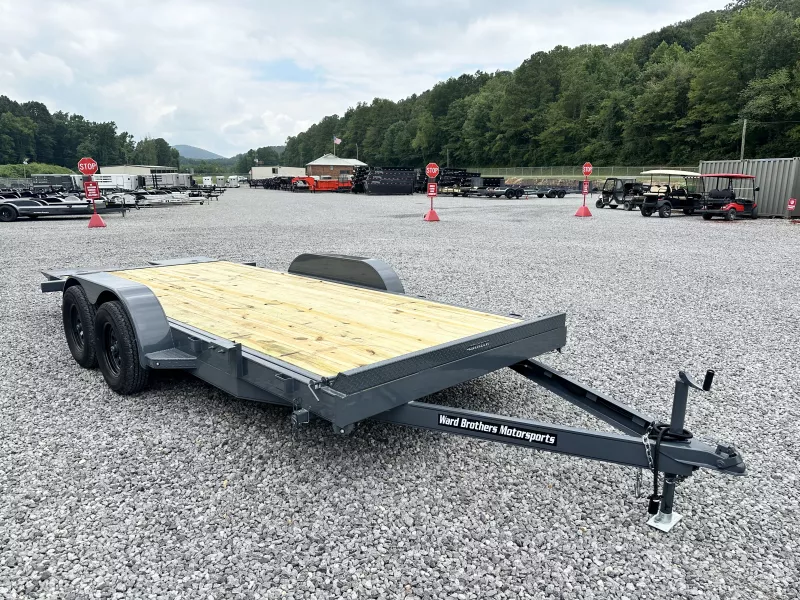 2025 Ward Brothers Motorsports 18ft 7k Wood Deck Tilt Car Hauler Car ...