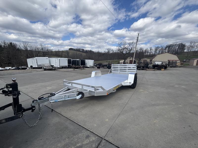 2026 Aluma Trailers 8214H BT Aluminum Utility Trailer W/ Bi Fold Ramp ...