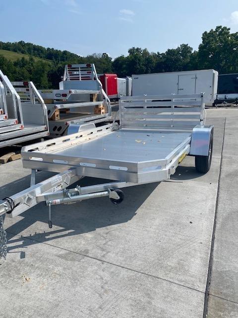 2025 Aluma Trailers 7710H-BT Aluminum Utility Trailer W/ Bi Fold Ramp ...
