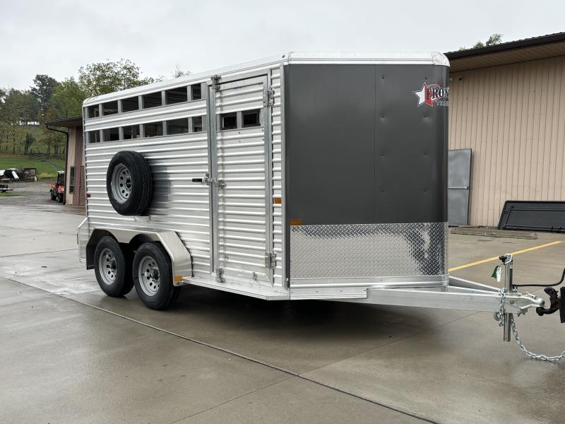 2025 Frontier Trailers 7'X14' - Live Stock Trailer (Charcoal) - 7000 ...