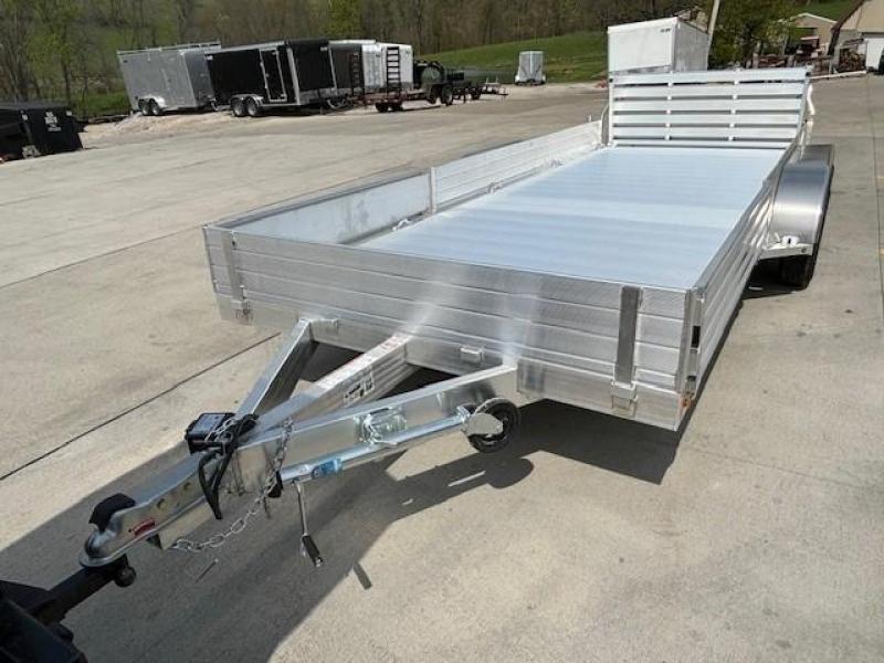 2025 Aluma Trailers 8118 TA SR Aluminum Utility Trailer 7000# GVWR W ...