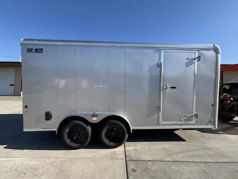 2025 Car Mate Trailers 7x16 Custom Cargo HD Enclosed Trailer - Silver ...