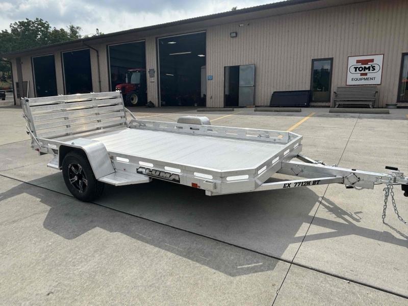 2025 Aluma 7712H-BT Executive Series Aluminum Utility Trailer W/ Bi ...