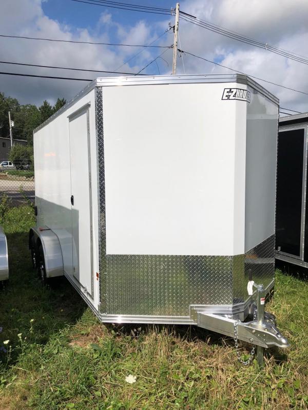 2025 EZ Hauler Aluminum Frame Cargo Trailer 7'X14' White, Ramp in ...
