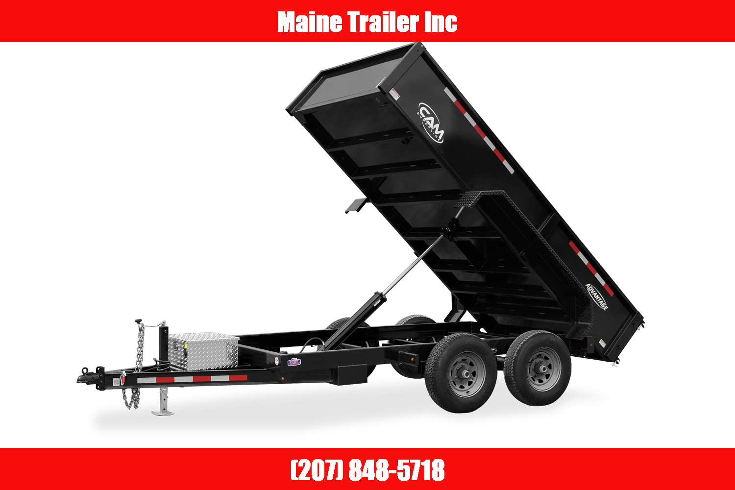 2023 Cam Superline 5 Ton Advantage Low Profile Dump Trailer 72.5 IN x ...